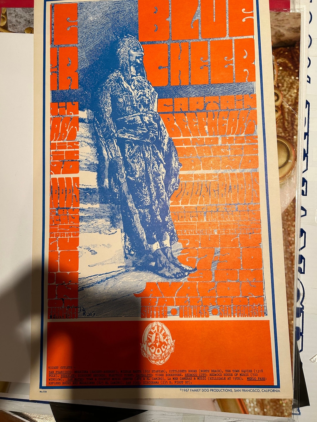 1967 Family Dog Blue Cheer Poster - Etsy