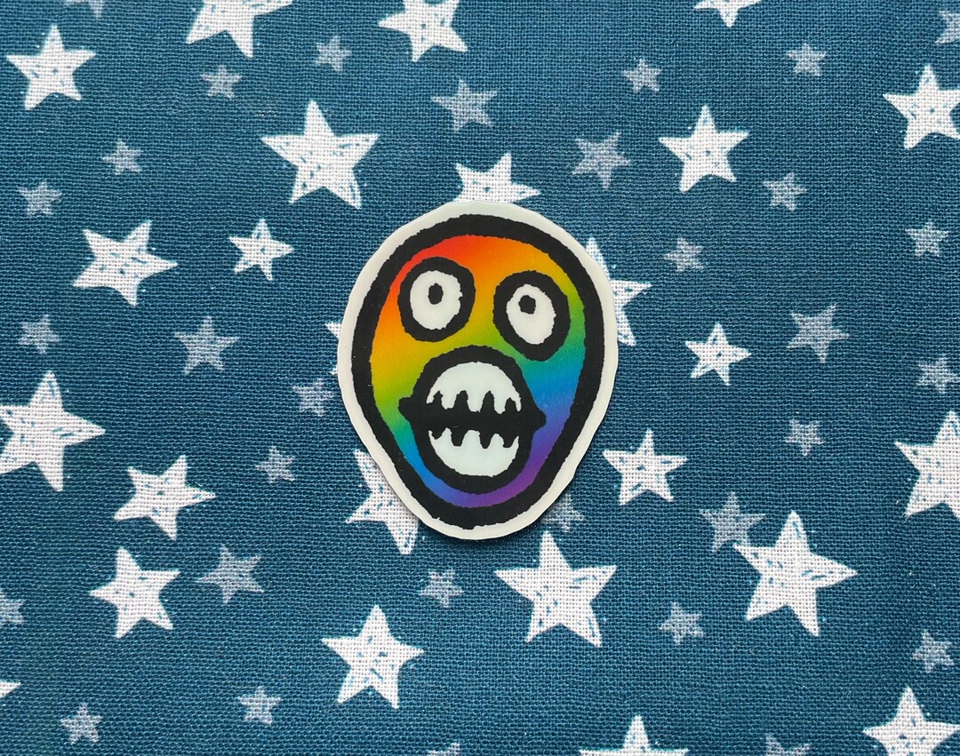 The Mighty Boosh Head Sticker - Etsy
