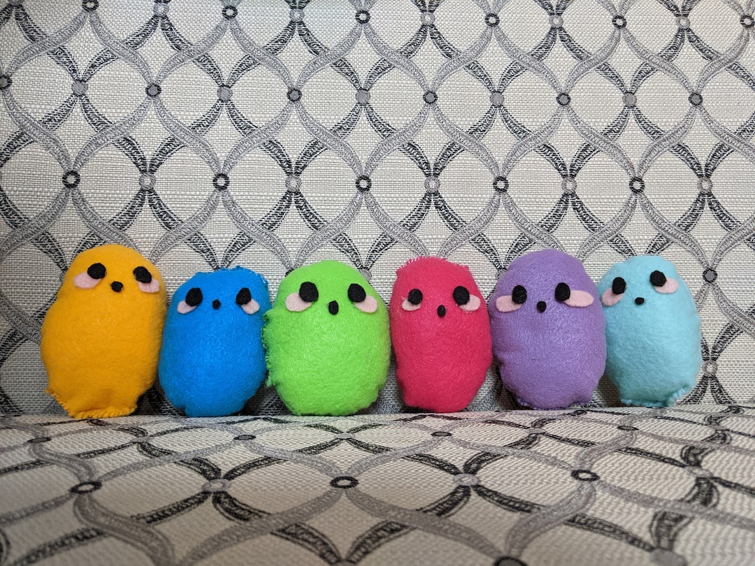 Colorful Stuffed Plush Beans - Etsy