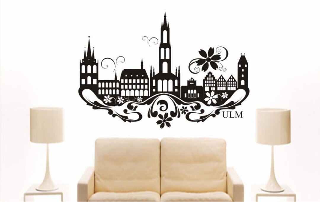 WALL DECAL E893 Skyline City - Ulm (germany) Design 3 - Etsy