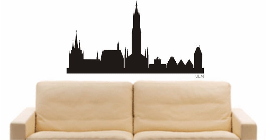 WALL DECAL E893 Skyline City - Ulm (germany) Design 1 - Etsy