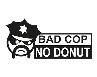 Bad Cop Sticker - Etsy