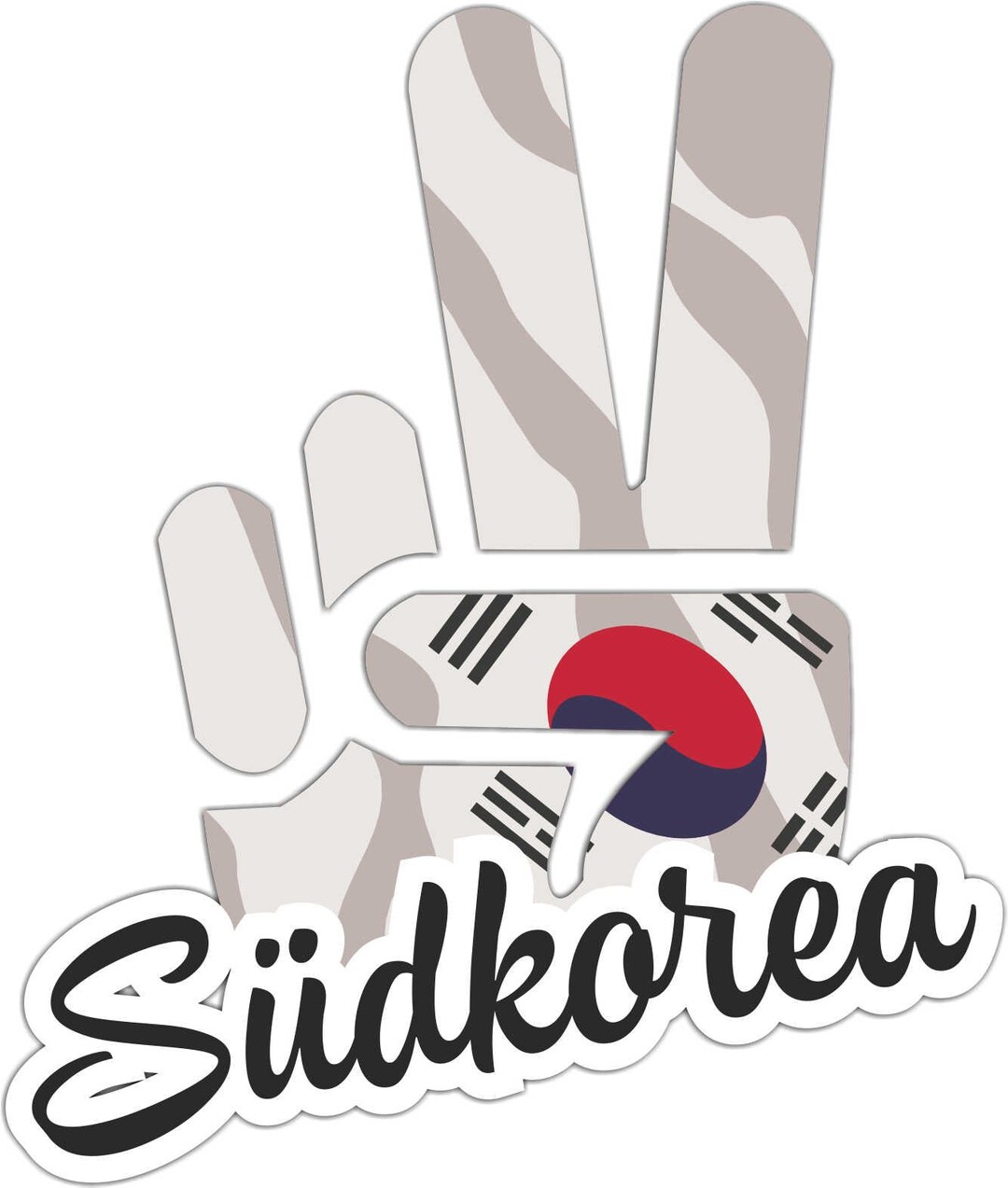 Sticker - Car Sticker - South Korea - Victory - Victory - Rear Window ...