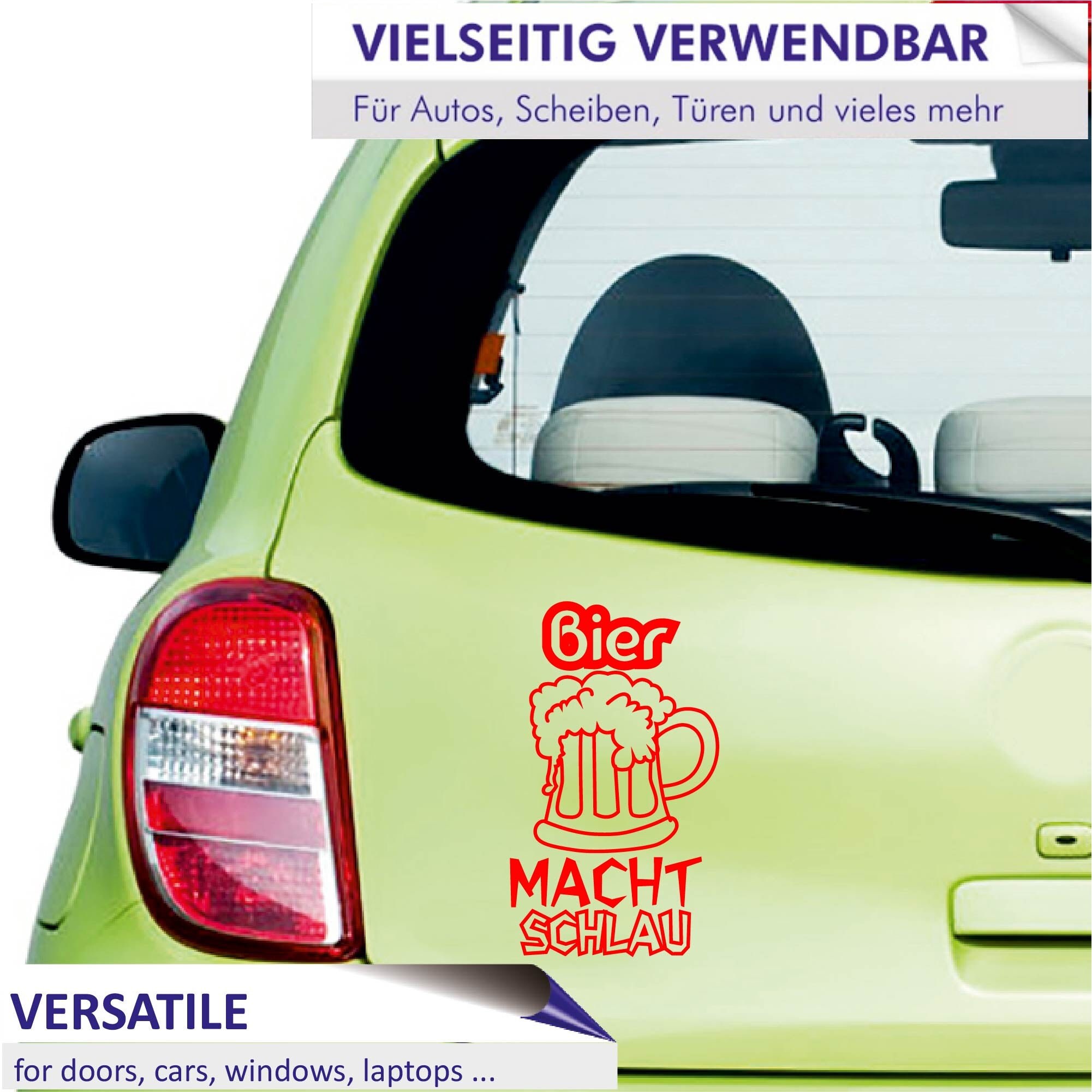 Car Sticker - Beer Makes You Smart - 170 X 100 Mm - Etsy