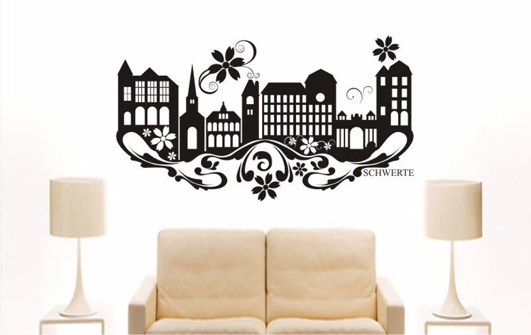 WALL DECAL E881 Skyline City - Schwerte (germany) Design 3 - Etsy