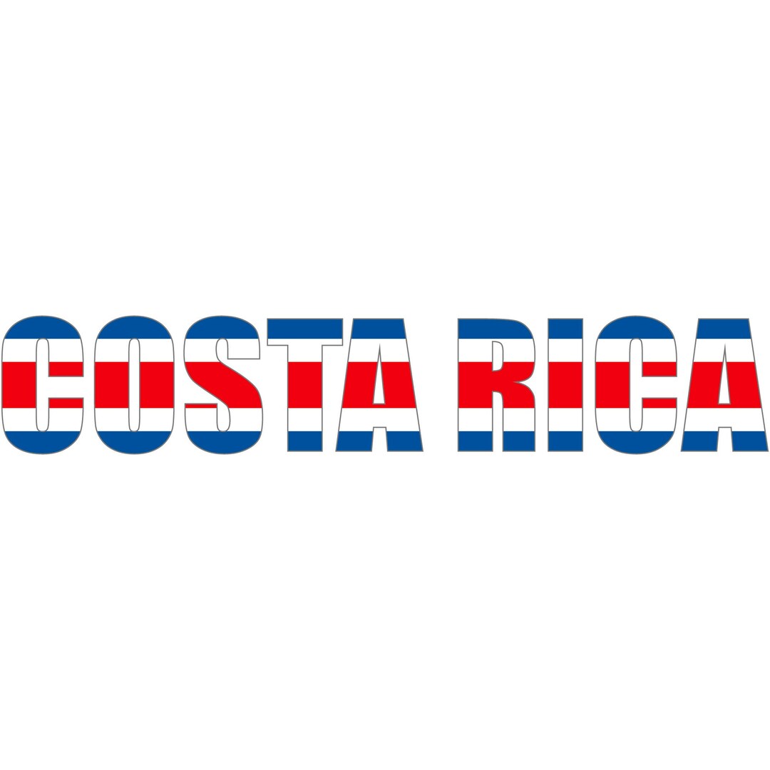 Sticker Car Sticker Costa Rica Lettering Rear Window Sticker - Etsy