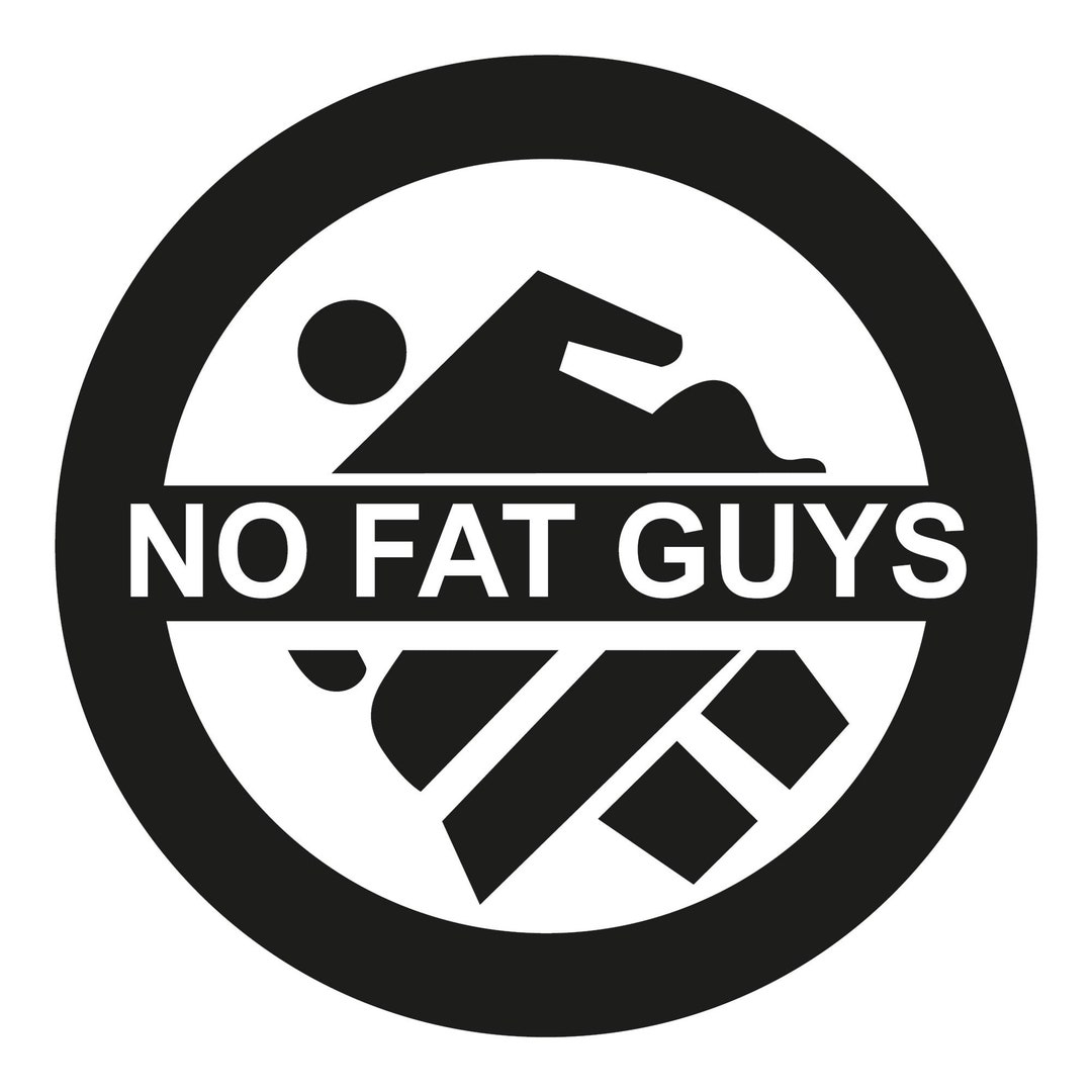 Car Sticker - No Fat Guys 210 X 210 Mm - Etsy