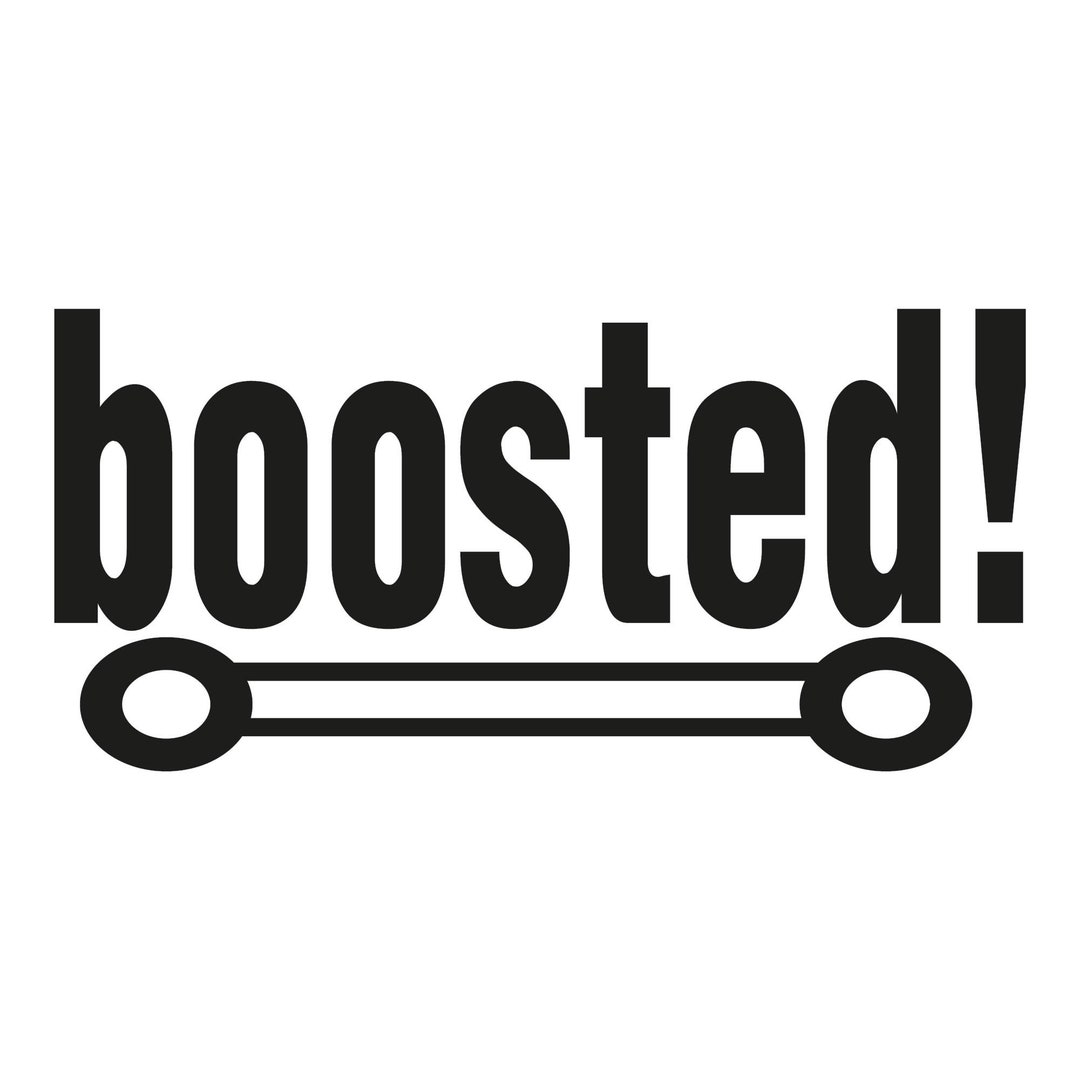 Bumper Sticker Boosted 210x100mm - Etsy