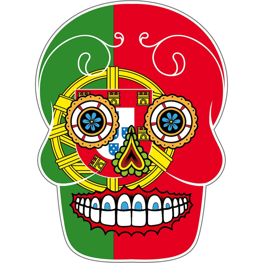Sticker Car Sticker Portugal Skull 20 X 27 Cm Rear Window Sticker - Etsy