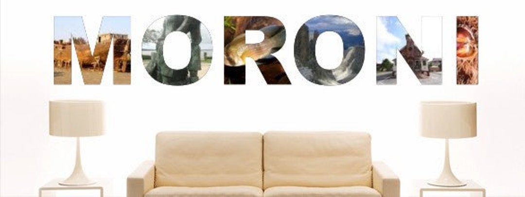 Wall Decal W1084 Multicolored Wall Writing With Sights and City Names ...