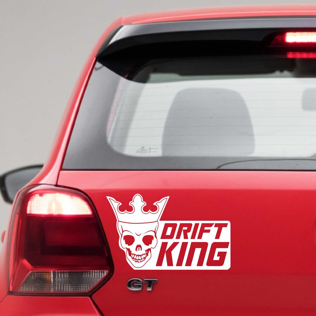 Car Sticker - Drift King - 180 X 110 Mm - Etsy