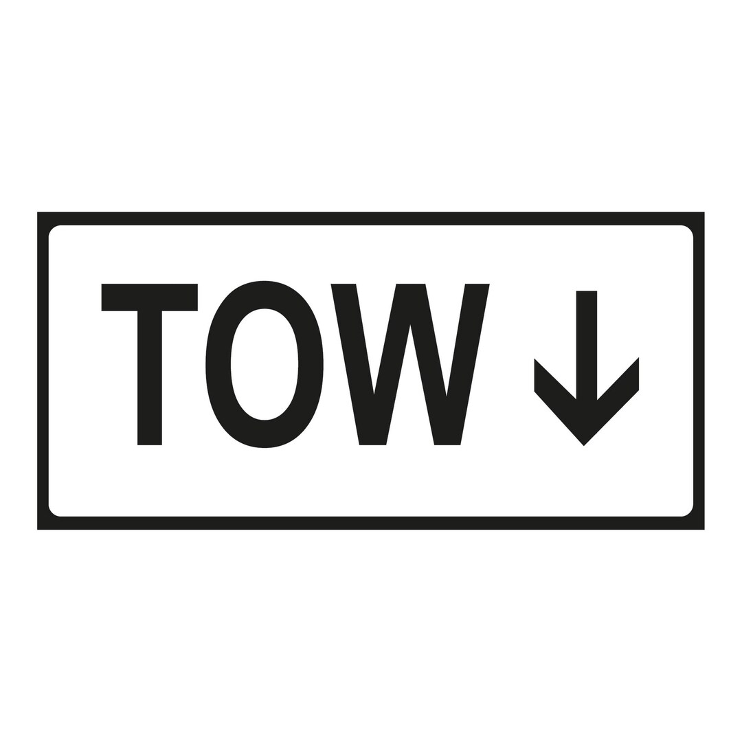 Car Sticker Tow 210 X 100 Mm - Etsy