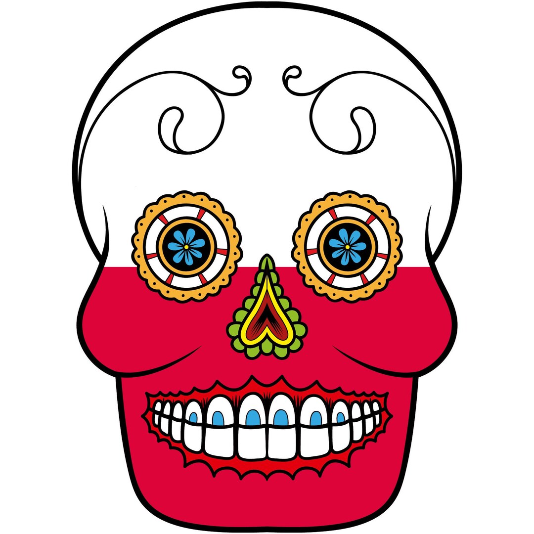 Sticker Car Sticker Poland Skull 20 X 27 Cm Rear Window Sticker - Etsy
