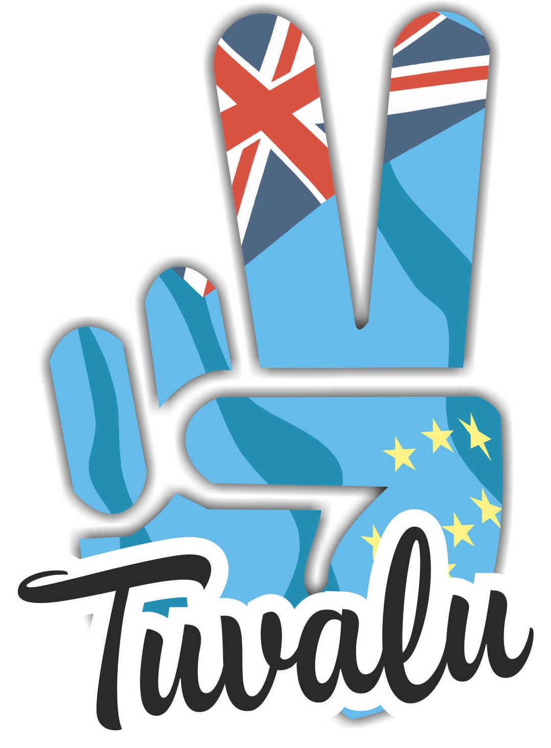 Sticker Bumper Sticker Tuvalu Victory Victory Rear Window - Etsy
