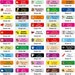60-180 Ironing Labels Name Press Clothes Clothes Printing for Children ...