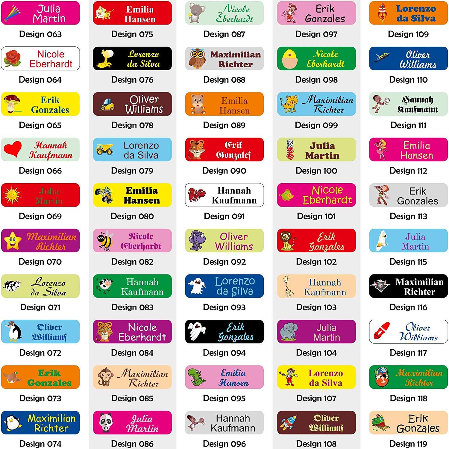 60-180 Ironing Labels Name Press Clothes Clothes Printing for Children ...