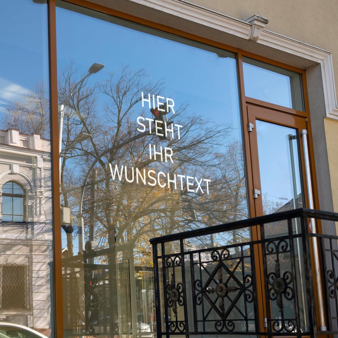 Personalized Shop Window Sticker - Text of Your Choice - 60-200 Cm ...