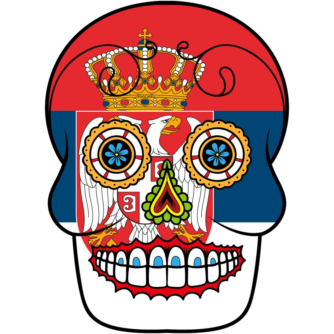 Sticker Car Sticker Serbia Skull 20 X 27 Cm Rear Window Sticker - Etsy
