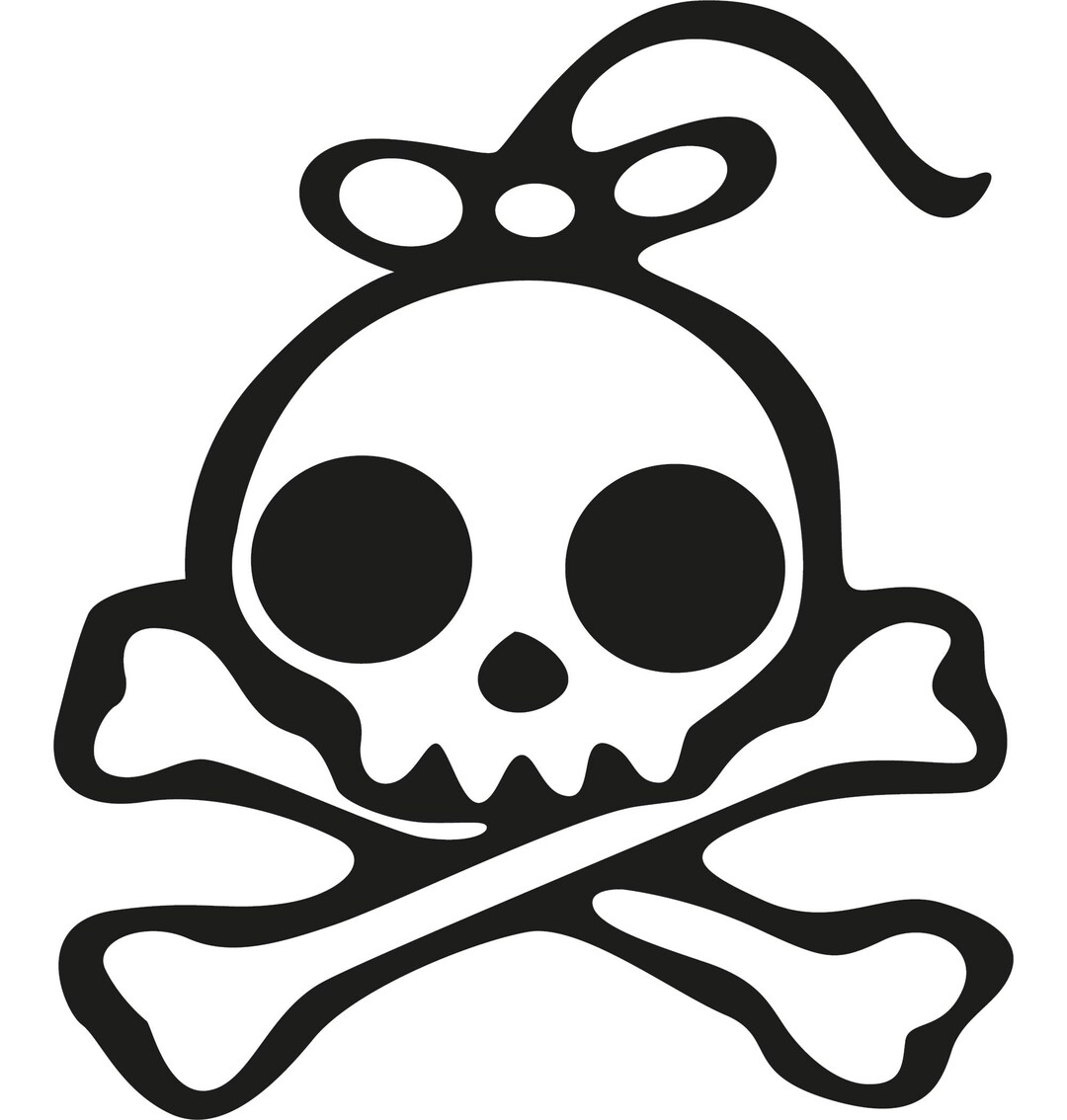 Car Sticker Skull Girl 210 X 180 Mm - Etsy