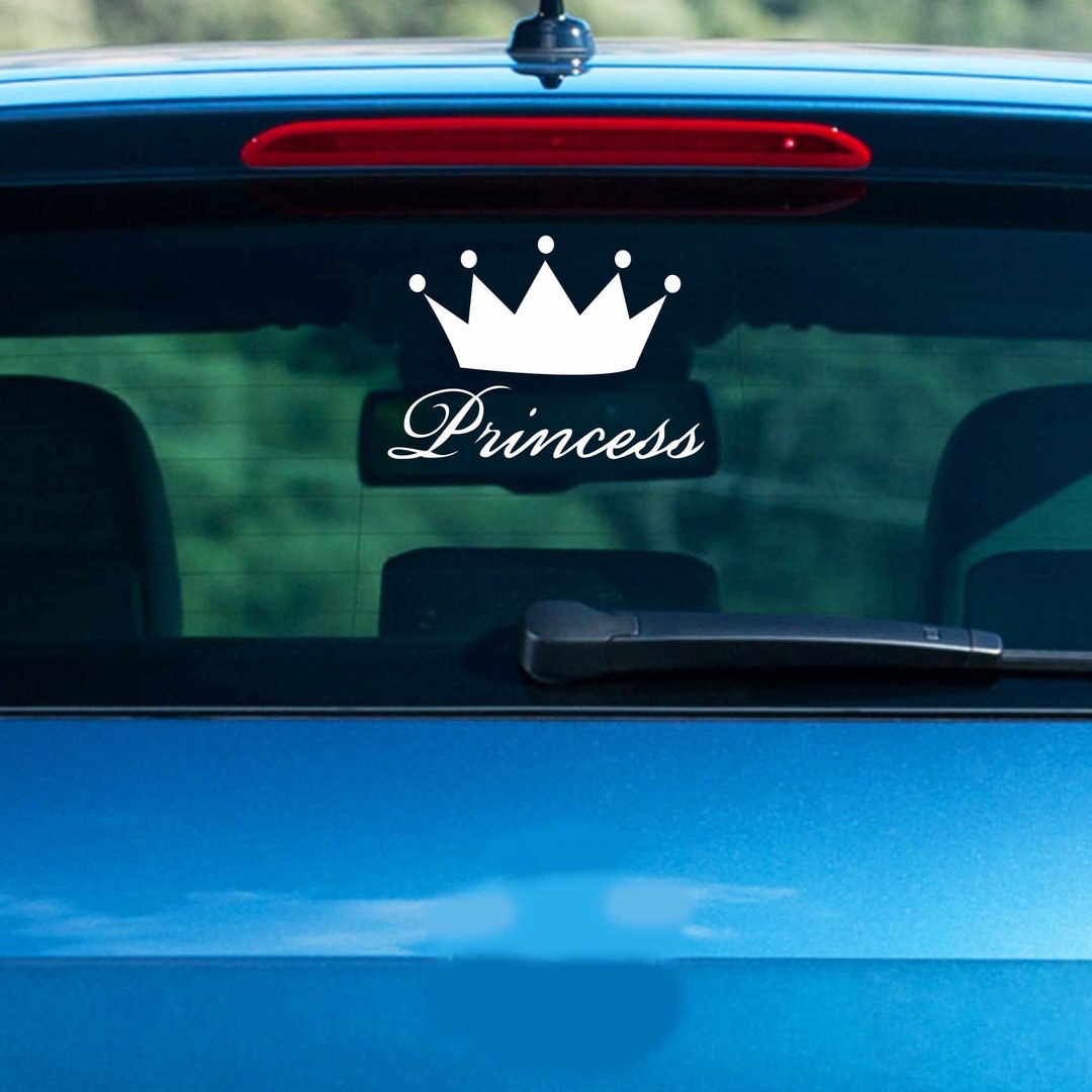 Car Sticker - Princess - 170 X 120 Mm - Etsy