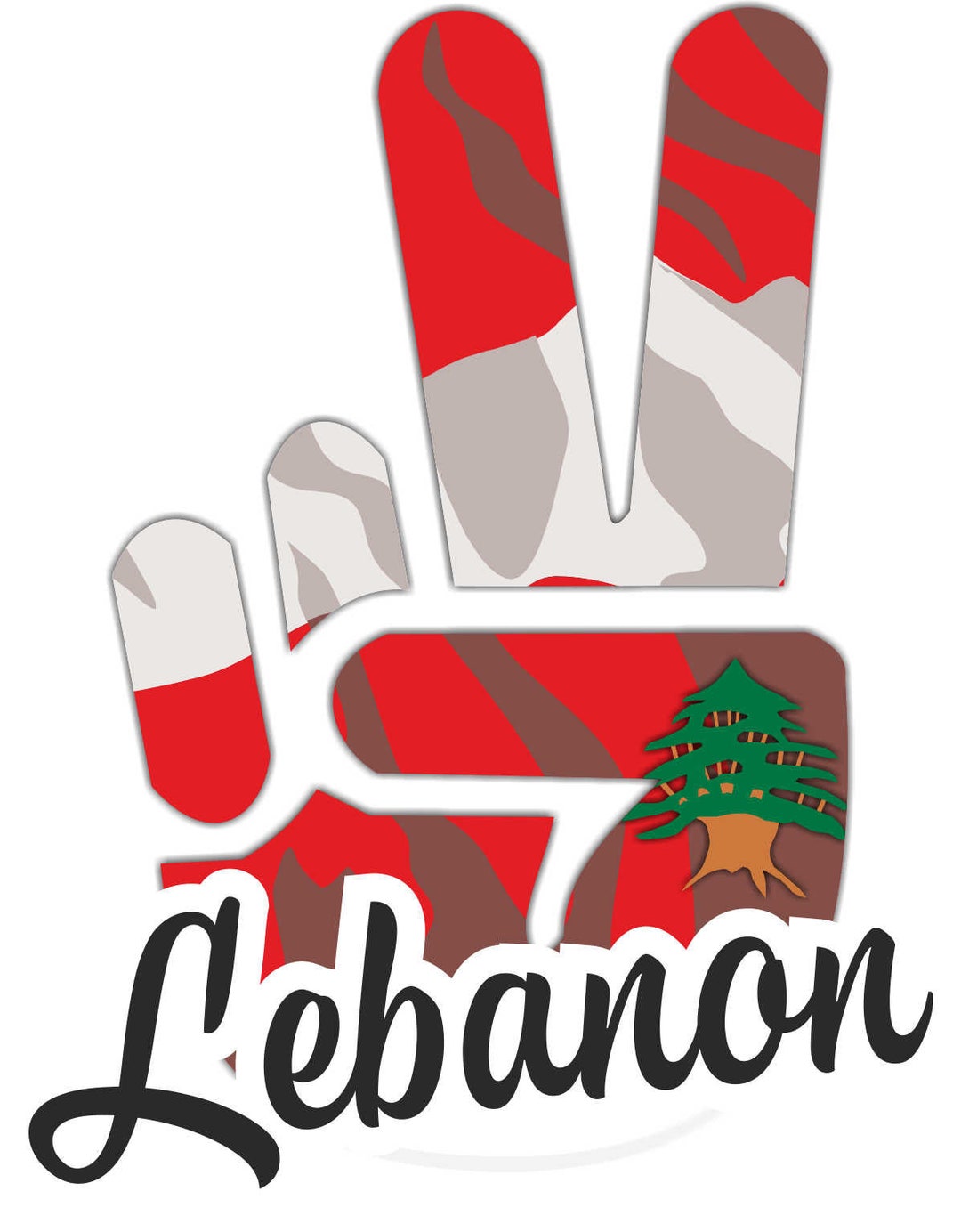 Sticker - Car Sticker - Lebanon - Victory - Victory - Rear Window - Etsy