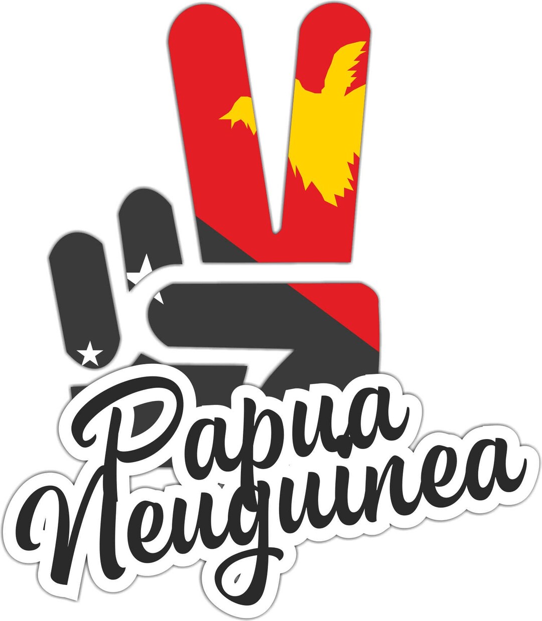 Sticker Car Sticker Papua New Guinea Victory Victory Rear Window - Etsy