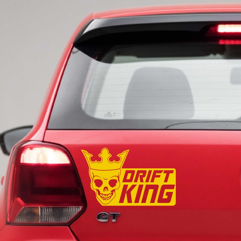 Car Sticker - Drift King - 180 X 110 Mm - Etsy