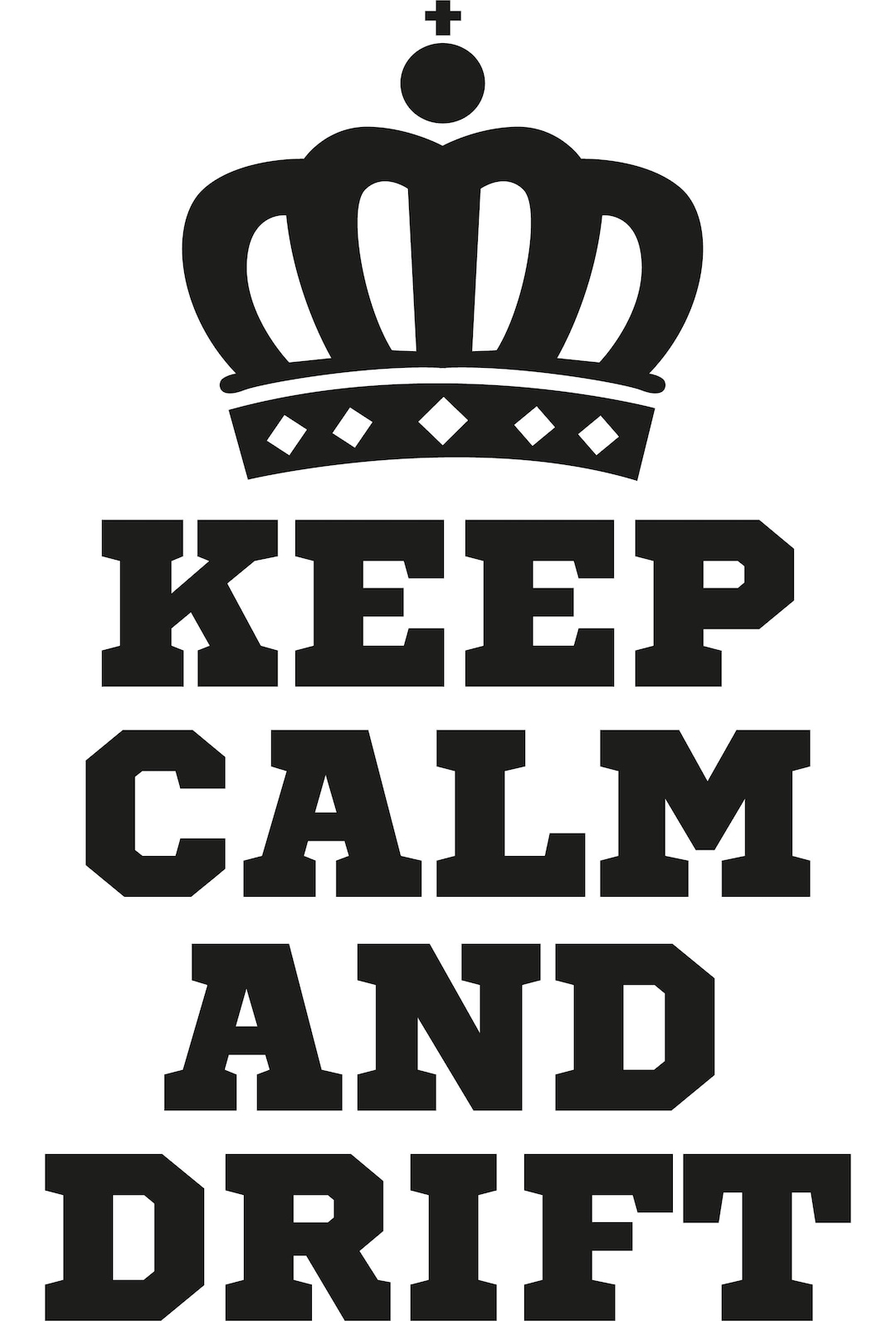 Car Sticker Keep Calm and Drift 210 X 100 Mm - Etsy