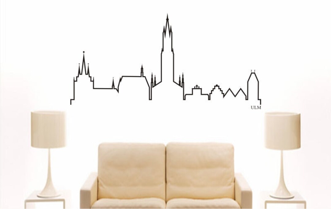 WALL DECAL E893 Skyline City - Ulm (germany) Design 4 - Etsy