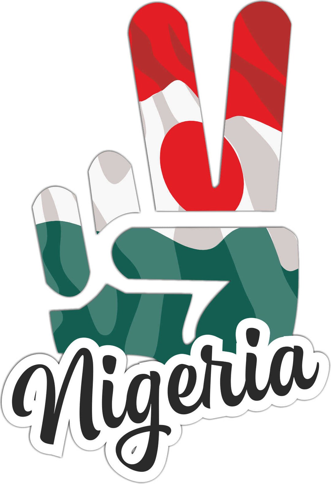 Sticker Car Sticker Nigeria Victory Victory Rear Window - Etsy