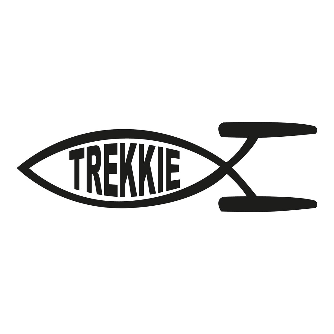 Car Sticker - Trekkie Fish - 200 X 60 Mm - Etsy