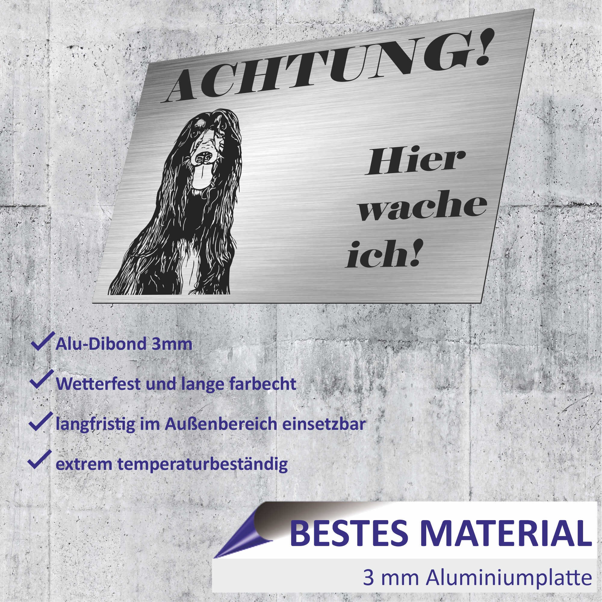 Sarabi German Shepherd Sign Printed Alu-dibond Stainless Steel Look - Etsy