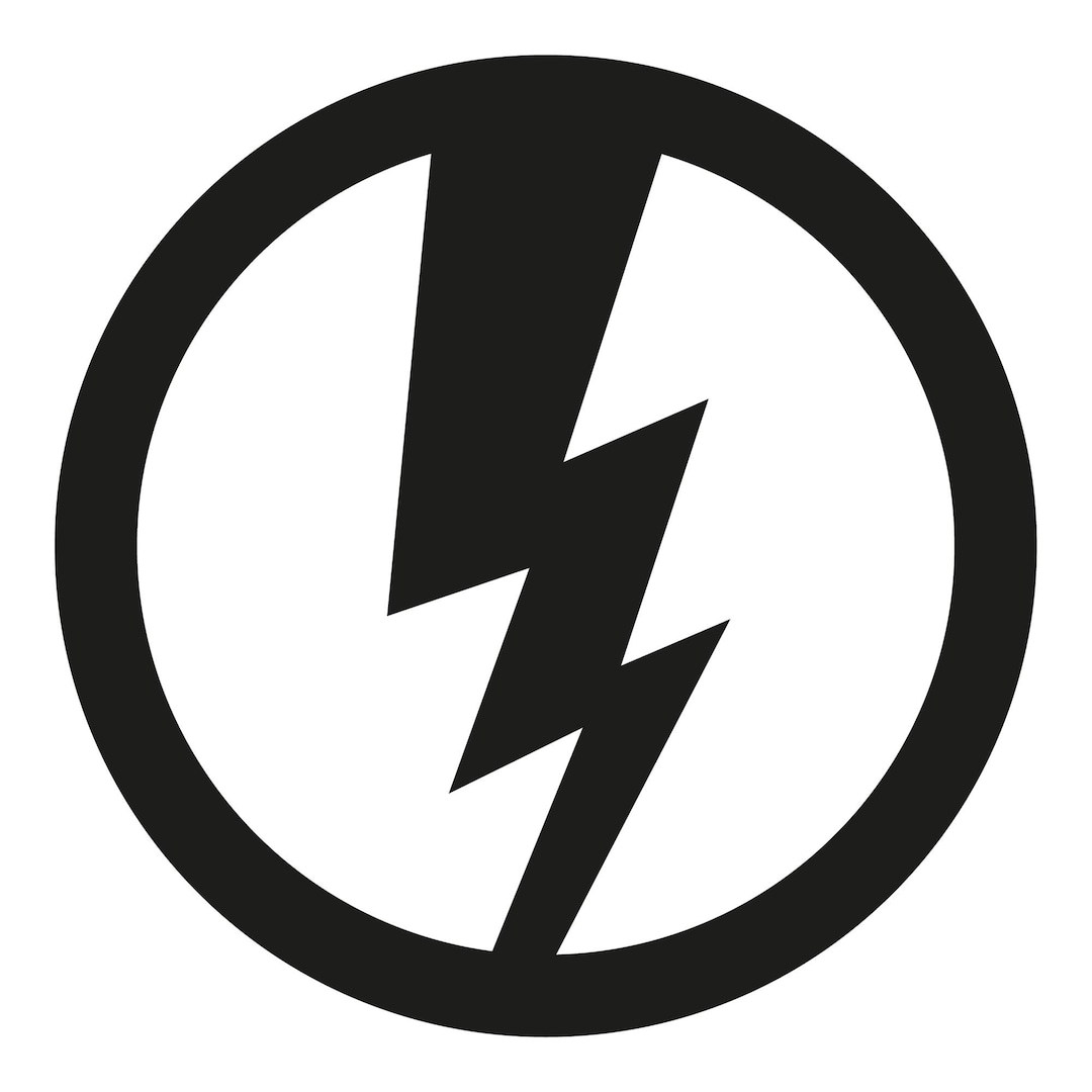 Car Sticker - Lightning Current - 110 X 110 Mm - Etsy