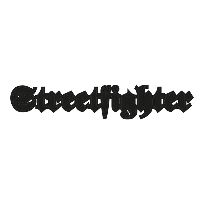 Car Sticker - Streetfighter - 210 X 40 Mm - Etsy
