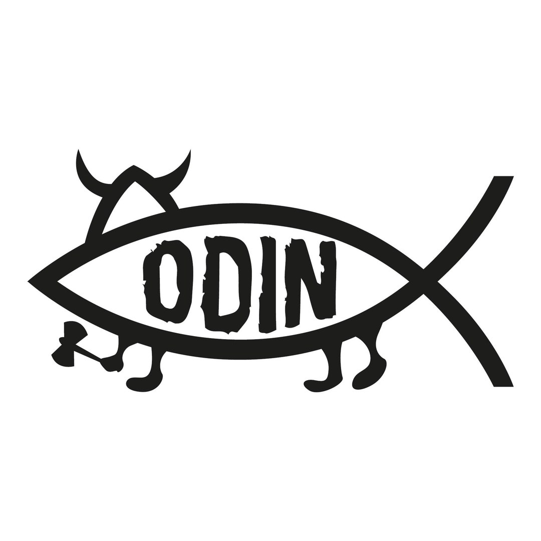 Car Sticker - Odin Fish - 160 X 80 Mm - Etsy