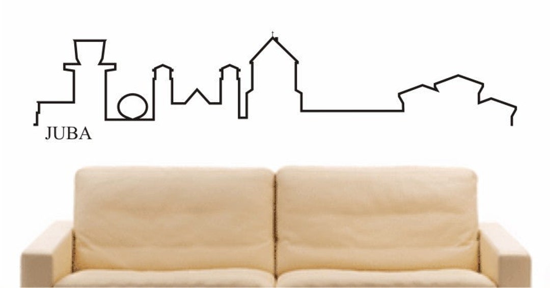 WALL DECAL E666 Skyline City - Juba (south Sudan) Design 4 - Etsy