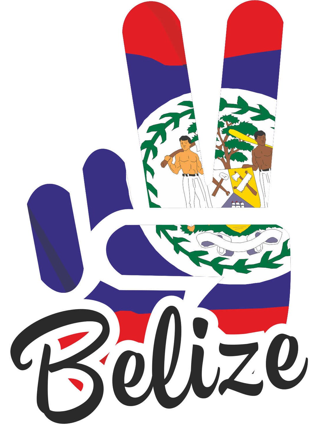 Sticker Bumper Sticker Belize Victory Victory Rear Window - Etsy