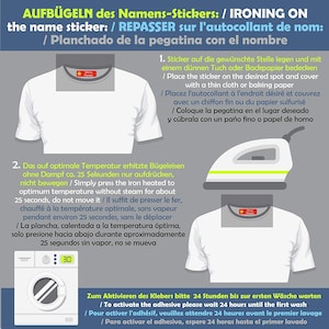 60-180 Ironing Labels Name Press Clothes Clothes Printing for Children ...