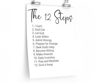 Addiction Recovery Poster | Etsy