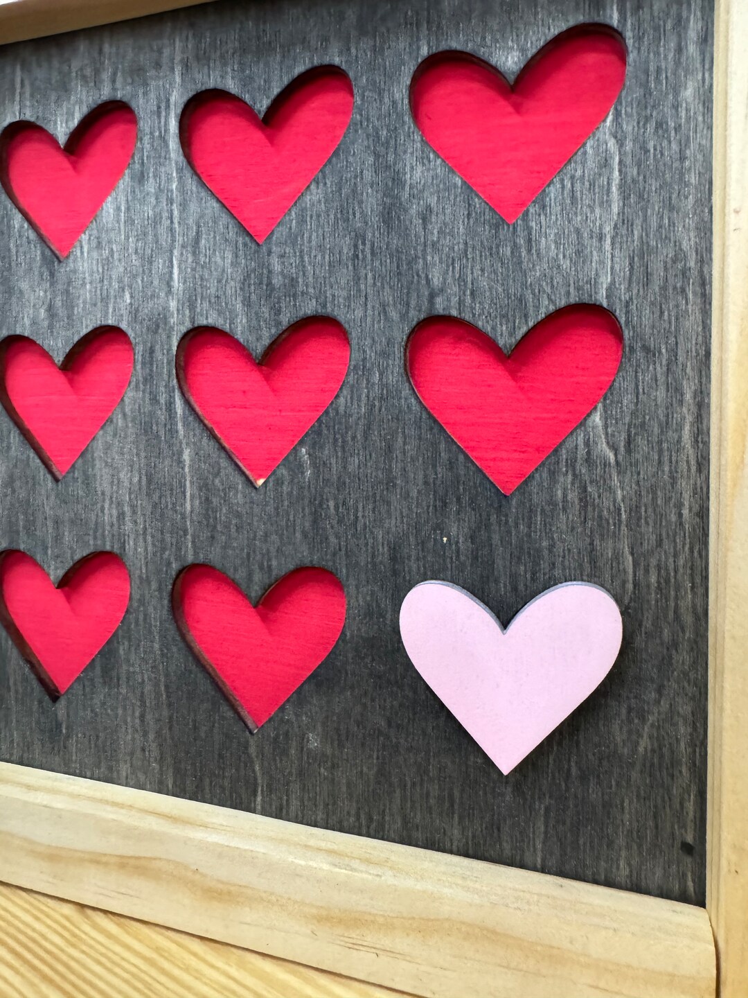 3D Heart Valentines Cutout Frame Sign Wall Decor - Etsy