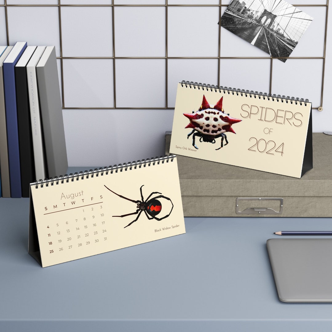 Spiders of 2024 Desk Calendar - Etsy