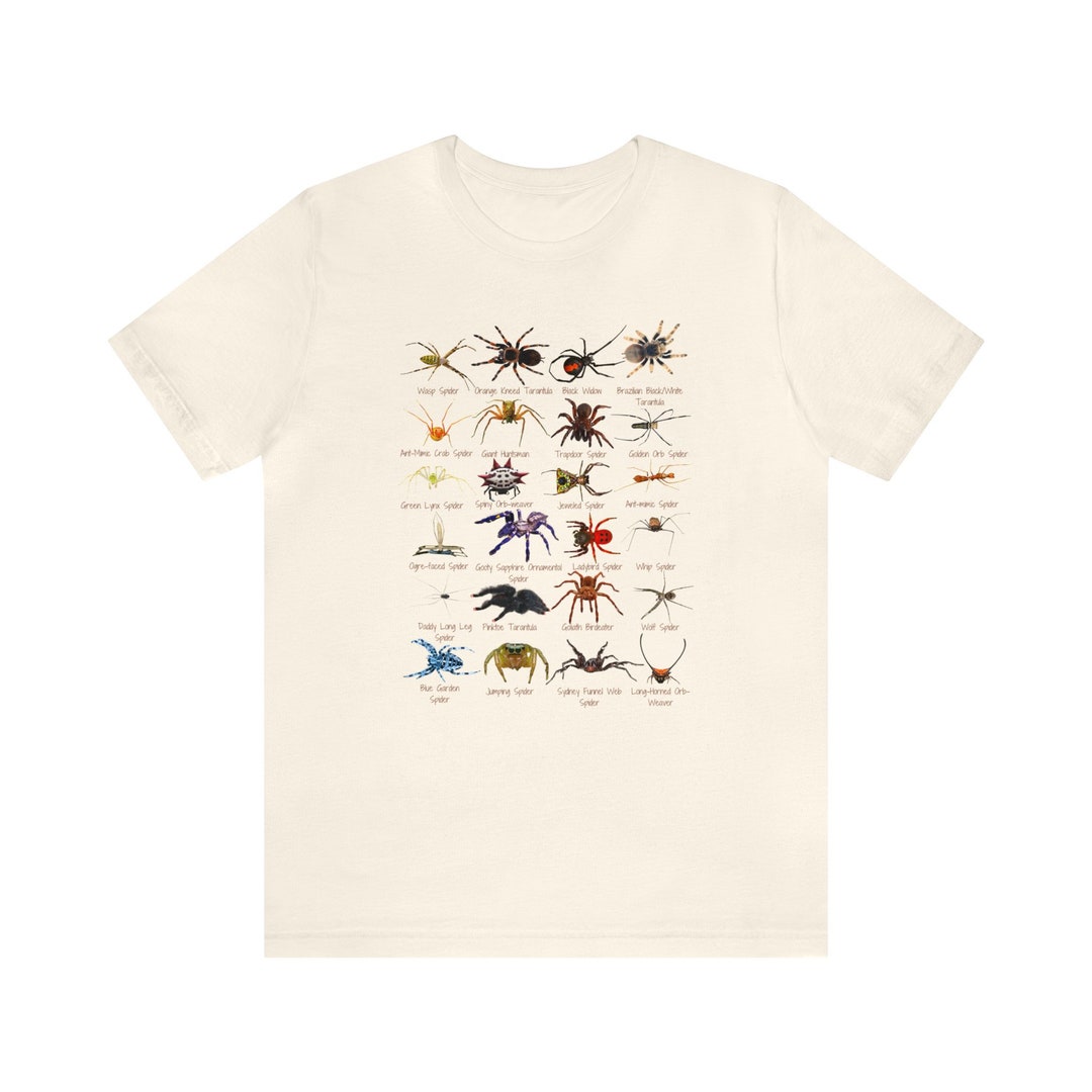 Stupendous Spiders T-shirt With 24 Unique Spiders - Etsy