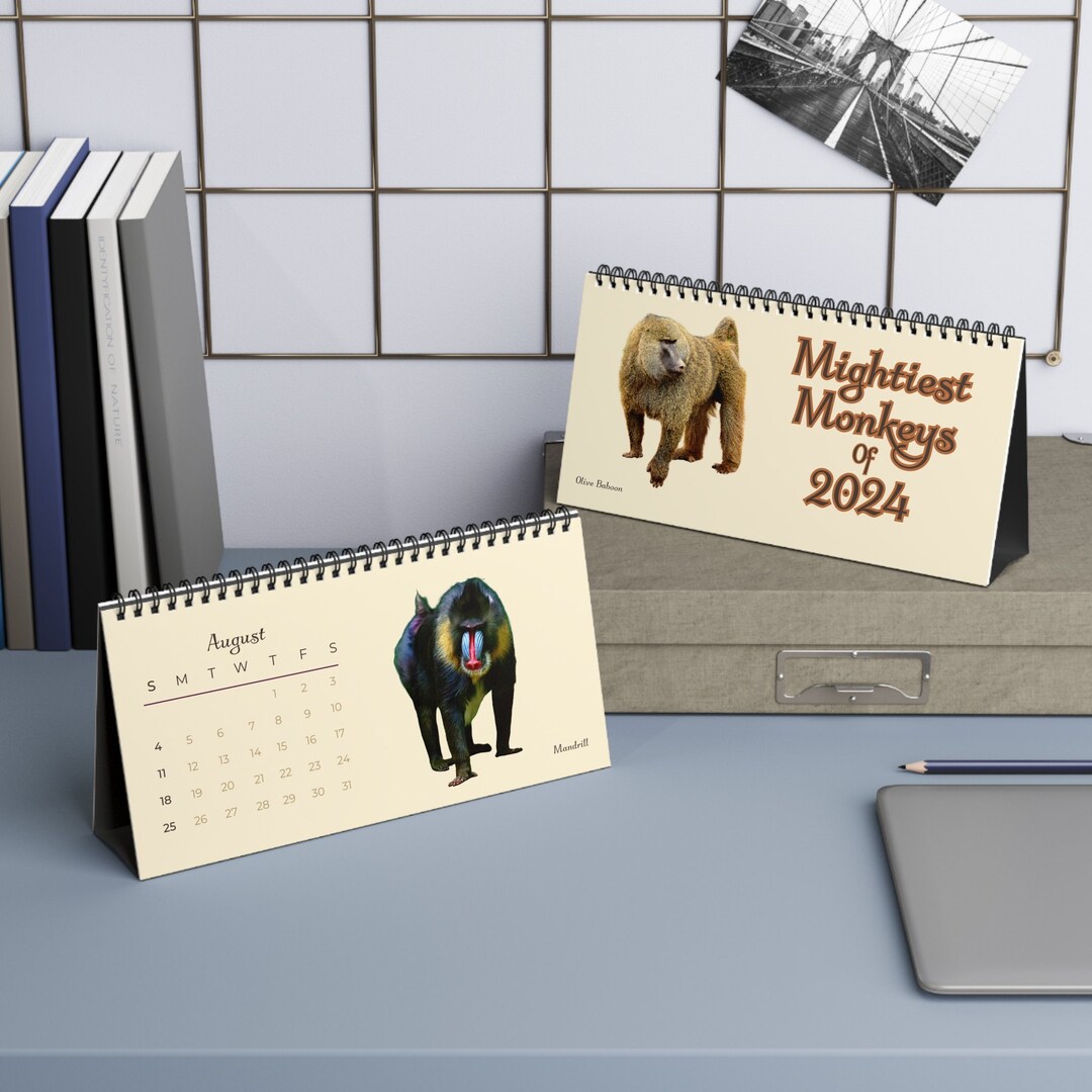 Mightiest Monkeys of 2024 Desk Calendar - Etsy
