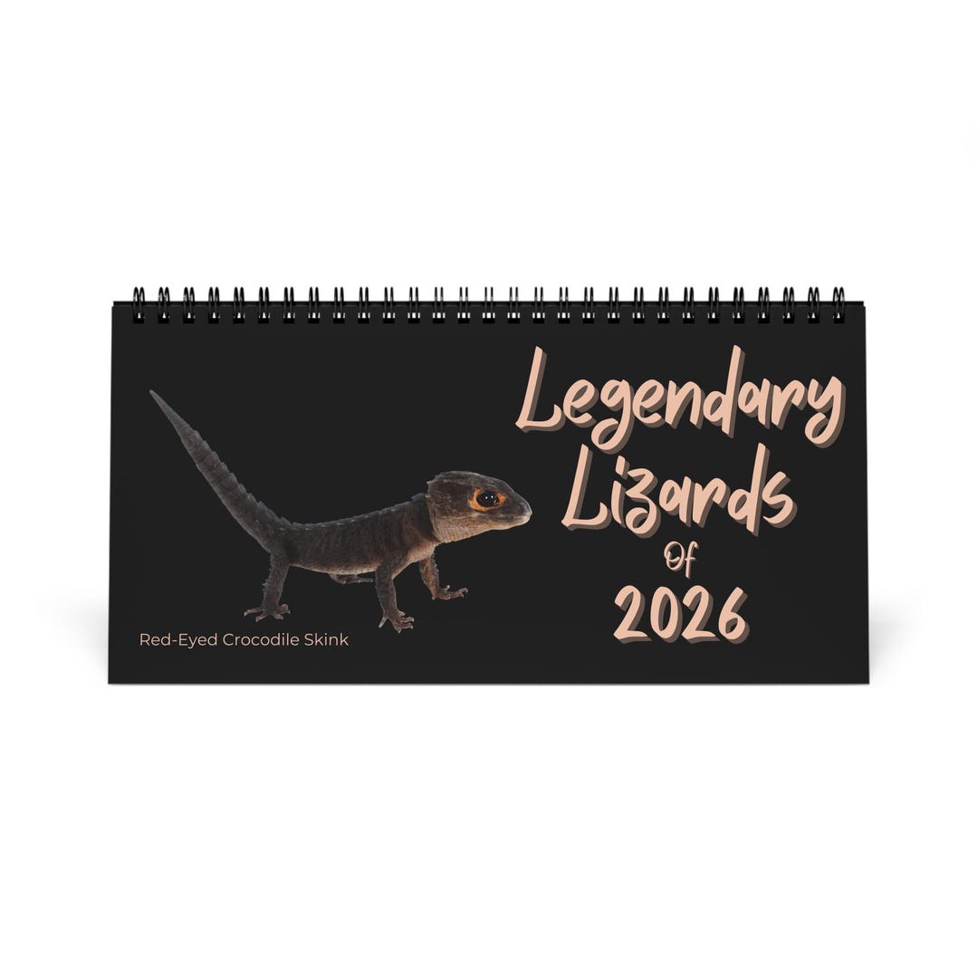 Legendary Lizards of 2026 Desktop Calendar - Etsy