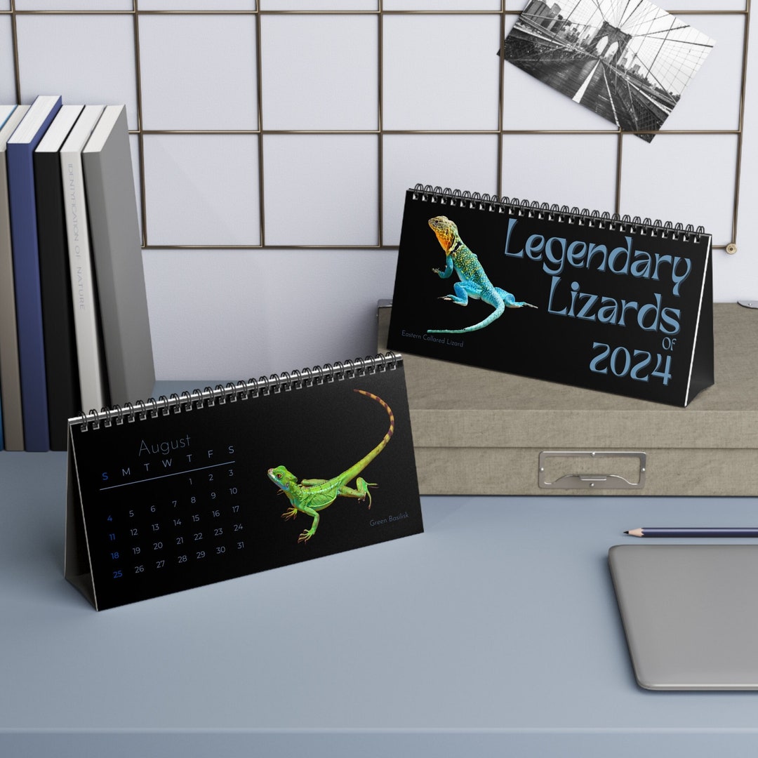 Legendary Lizards of 2024 Desk Calendar - Etsy