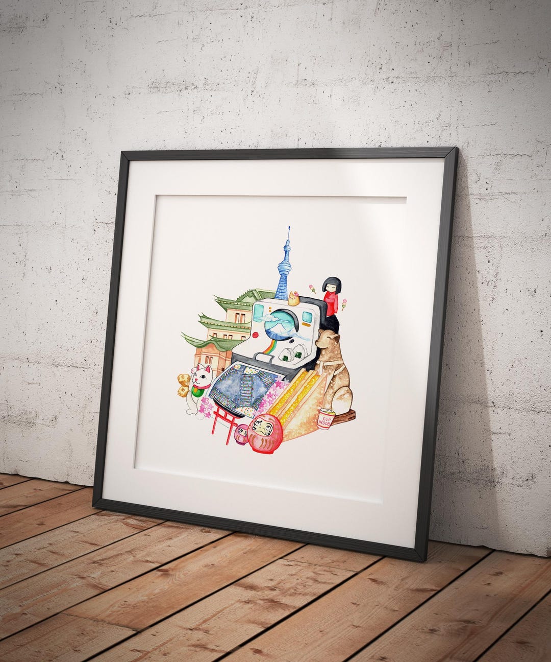 Japan / Tokyo Inspired Picture I Polaroid Camera With Japanese Elements ...