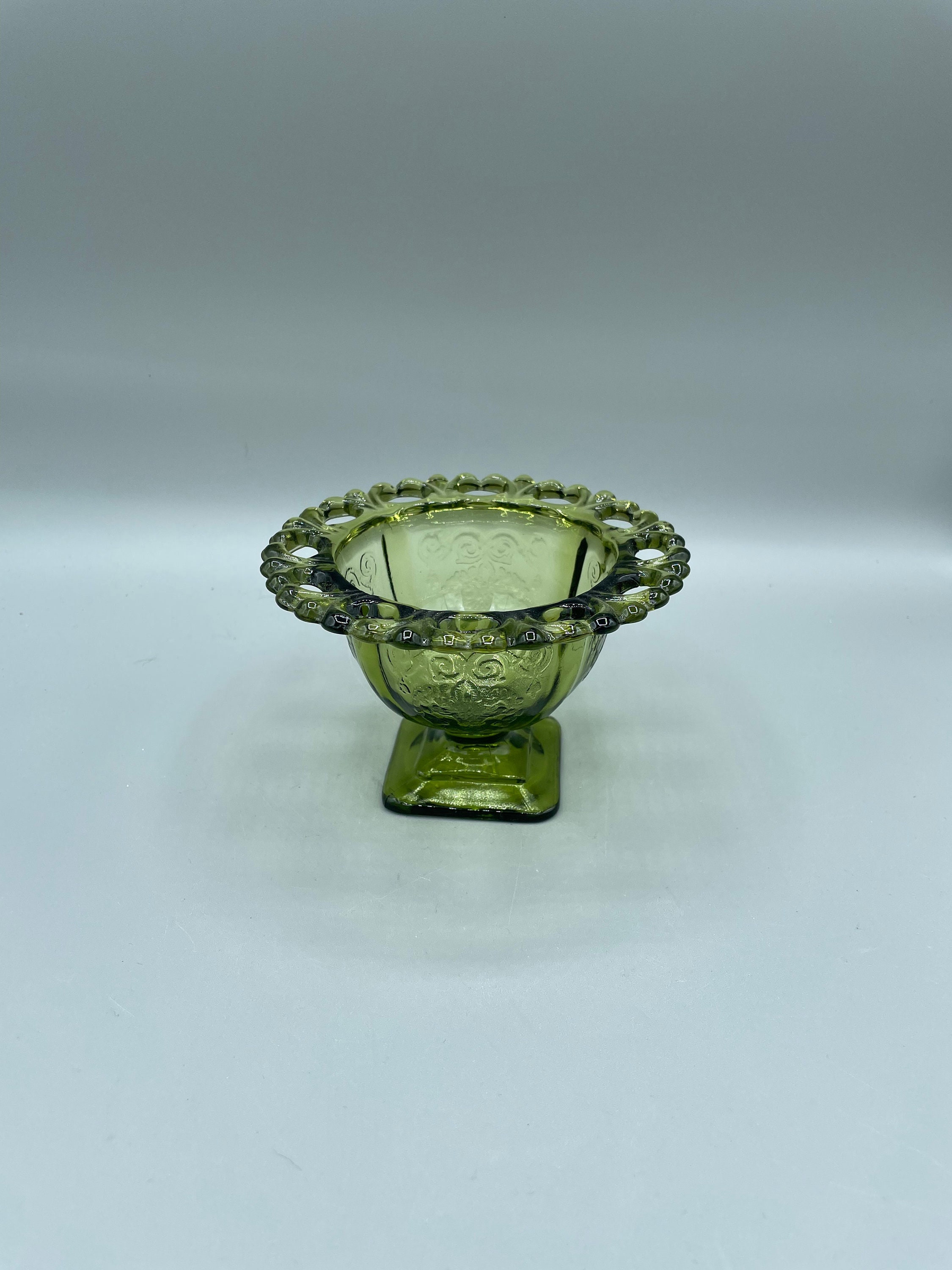 Home & Living 1960's Open Lace Edge 1970's Vintage Indiana Glass Co ...