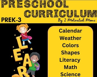 Preschool Curriculum Preschool Busy Book Preschool - Etsy