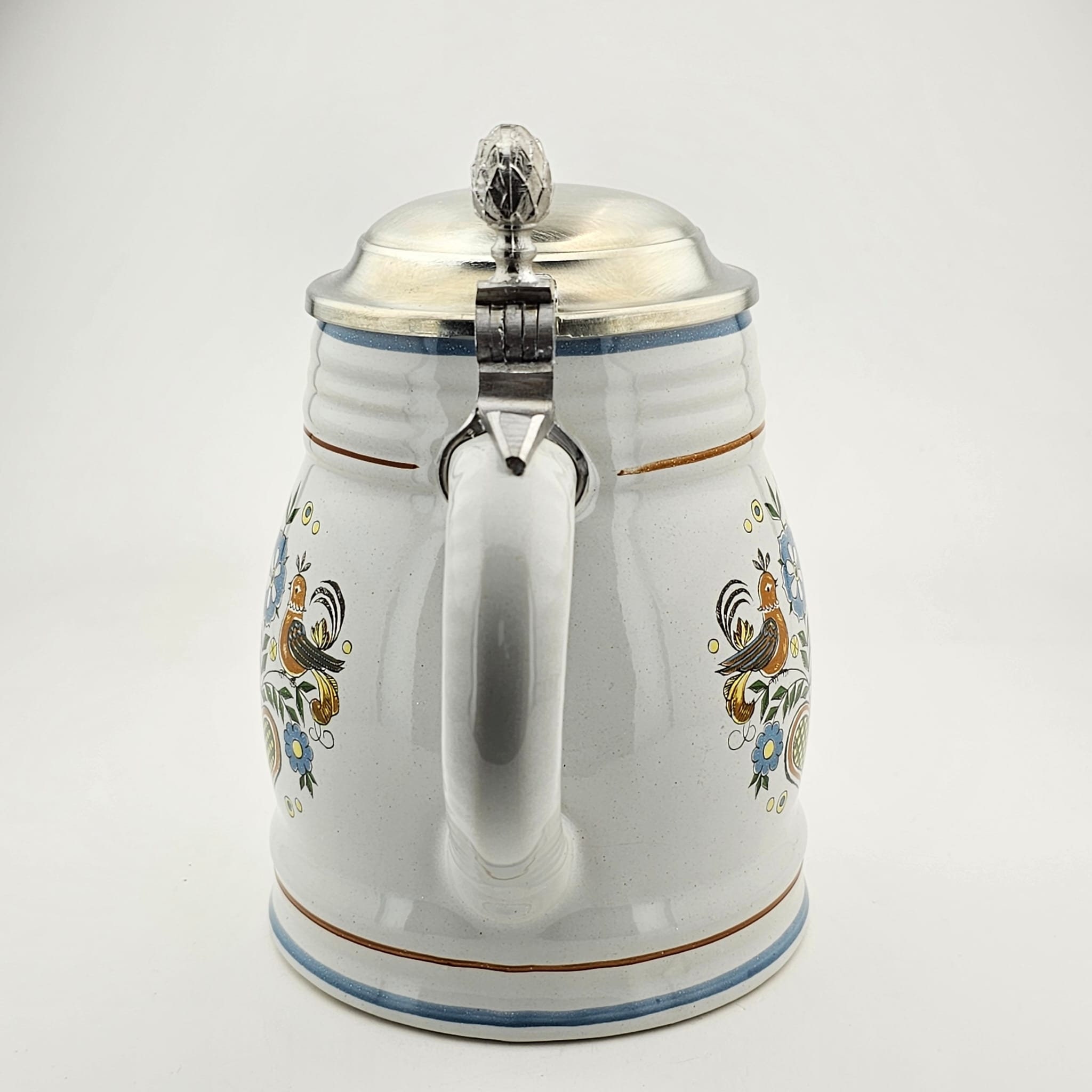 Original German Zinn Lidded Beer Stein,german Beer Mug,handmade - Etsy