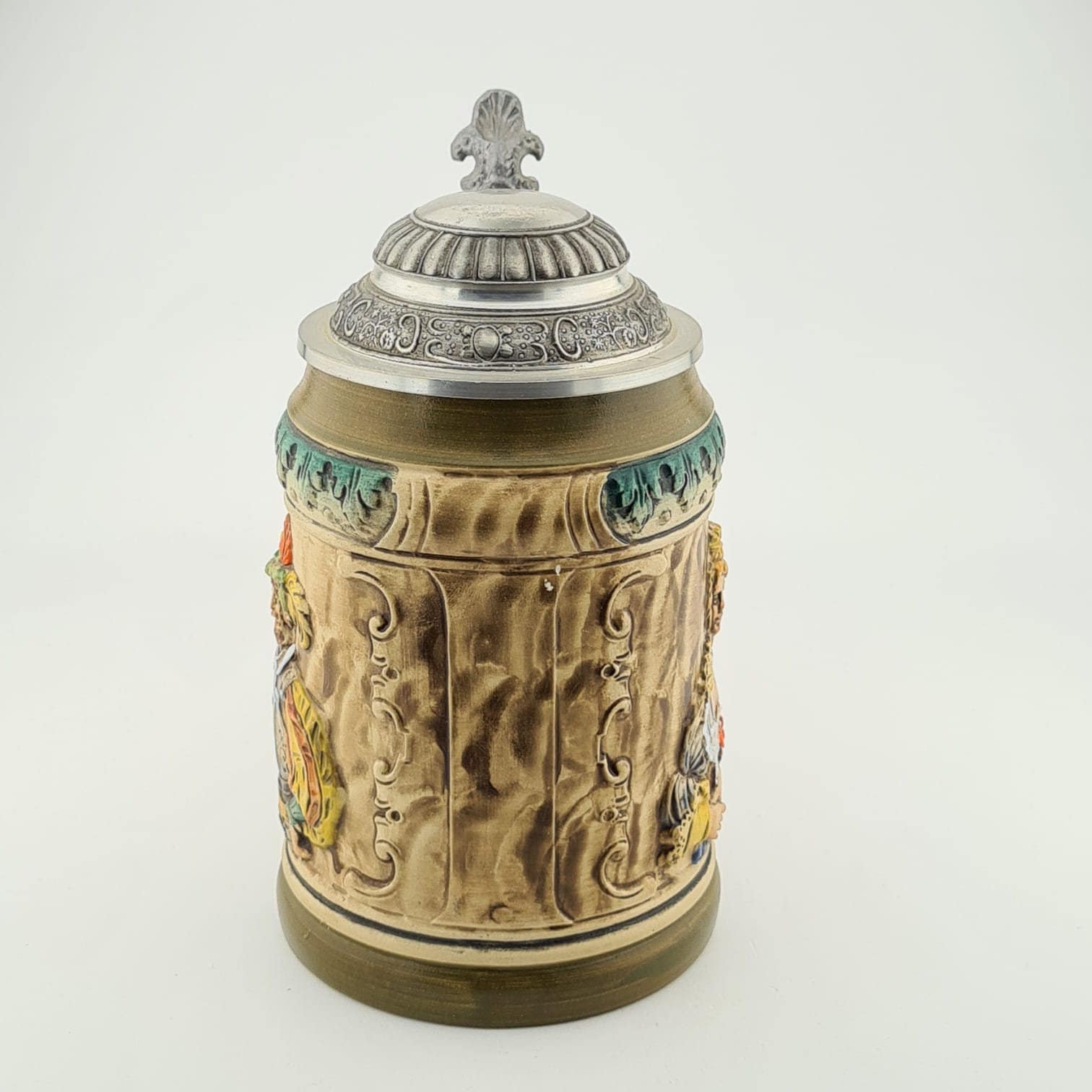 Original Gerz Beer Stein Lidded Zinn Beer Mug,german Beer Stein,german ...